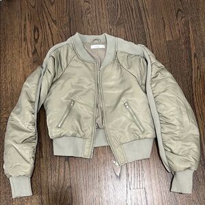 Talula | Jackets & Coats | Sleek Olive Green Bomber Jacket | Poshmark